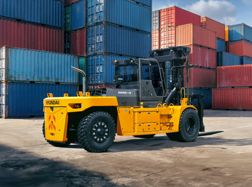 18 - 30 ton Diesel Forklifts | 9V-Series | Hyundai Material Handling | HMHE