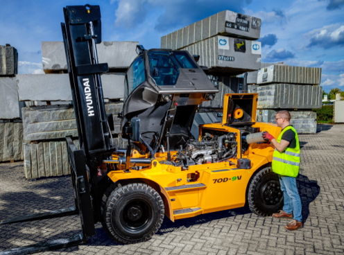 7 - 8 ton Diesel Forklifts | 9V Series | Hyundai Material Handling | HMHE